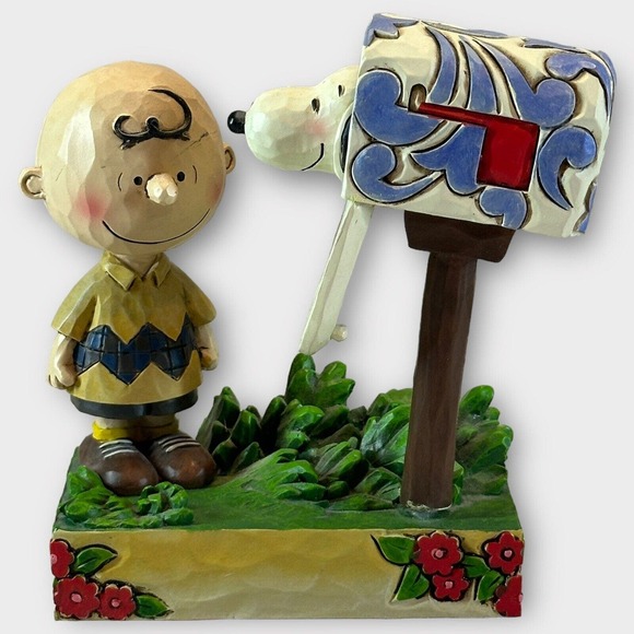 Jim Shore | Other | Jim Shore Peanuts Special Delivery 442380 Charlie ...